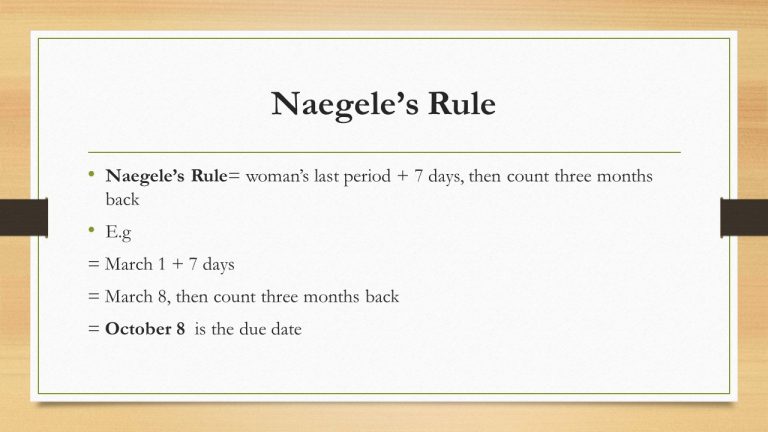 Naegele’s Rule Definition – BirthForMen